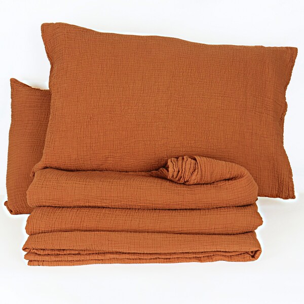 Rust Linen Duvet - Etsy