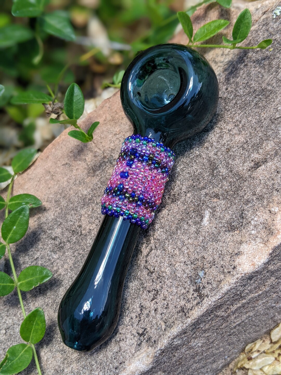 Glass Spoon Pipe, Beaded Glass Pipe, Quality Glass Pipe, One of a Kind ...