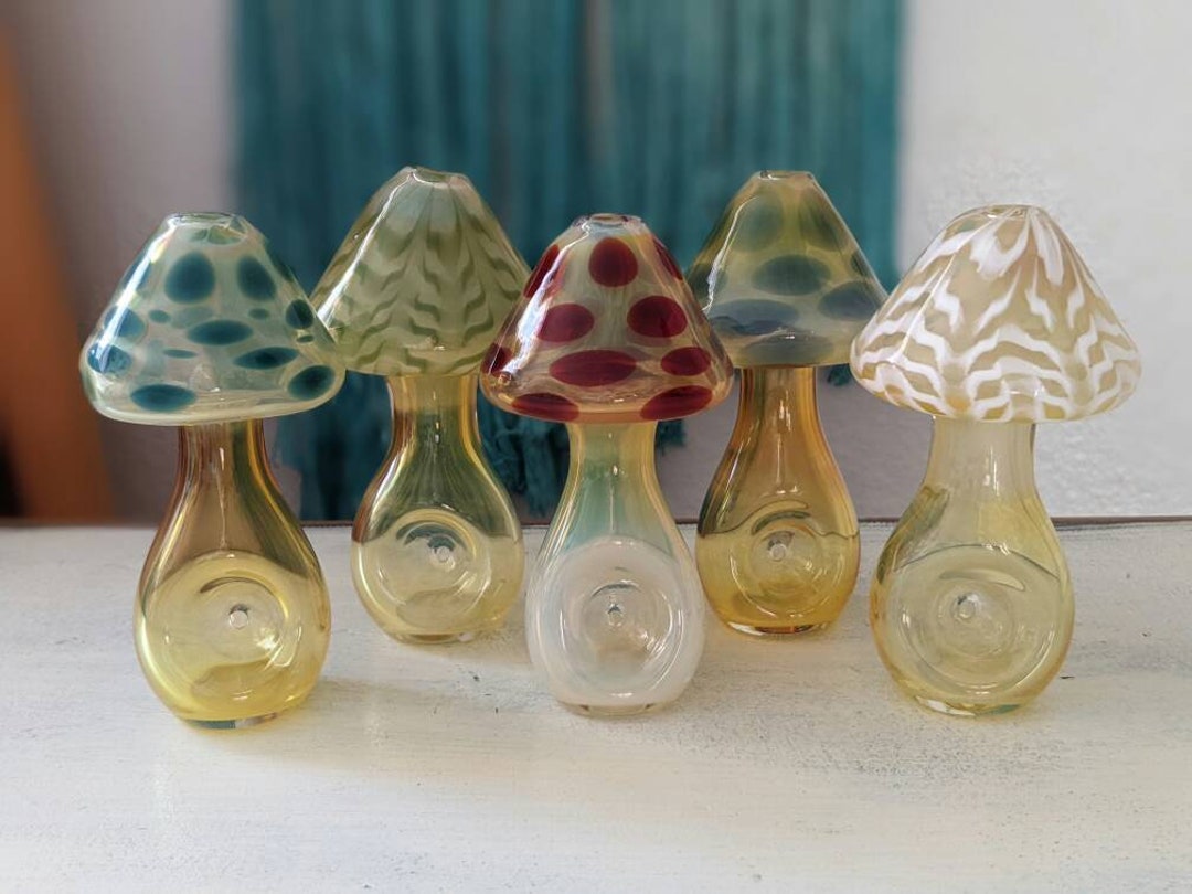 Glass Mushroom Pipe, Color Changing Glass Pipe, Glass Tobacco Pipe ...
