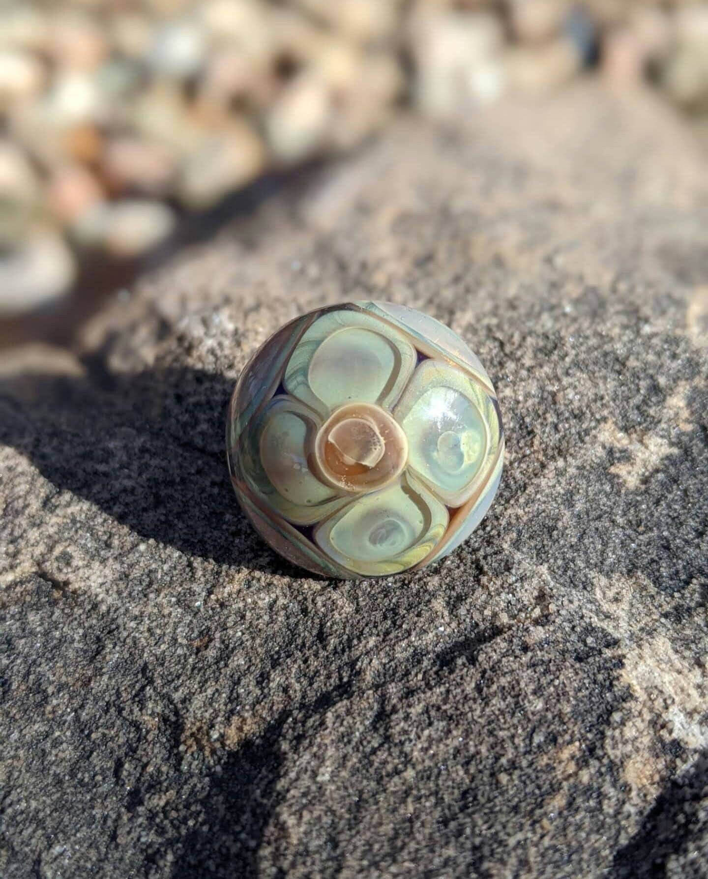 Floral Glass Pin, Dot Stack Glass Pin, Glass Jewelry, Glass Hat Pin ...