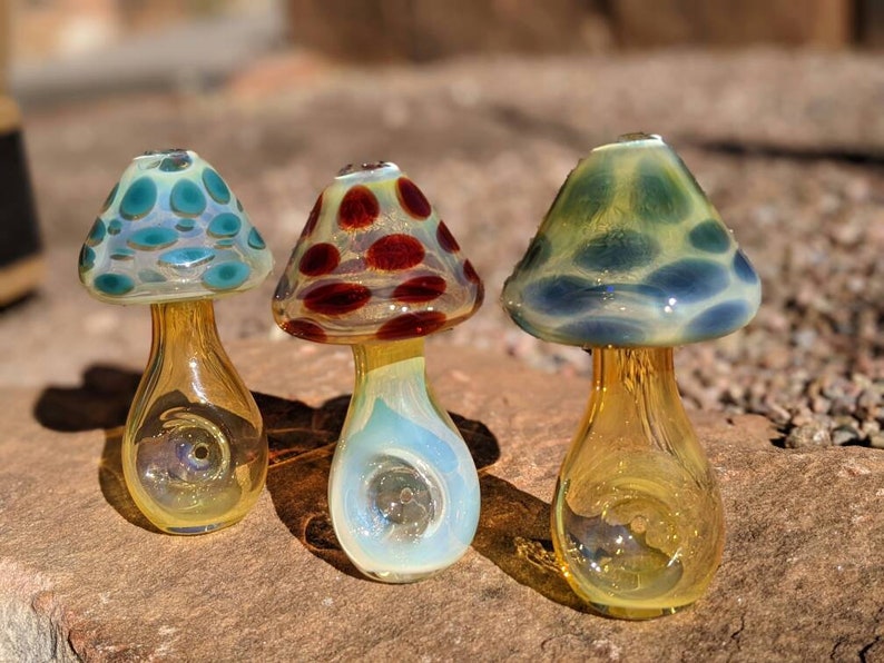 Glass Mushroom Pipe, Color Changing Glass Pipe, Glass Tobacco Pipe ...