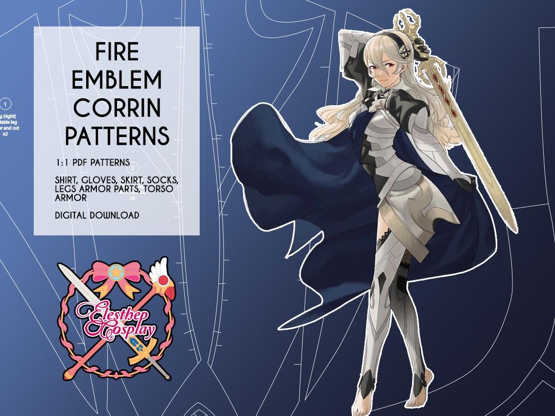 Fire Emblem Corrin Cosplay PDF Patterns - Etsy