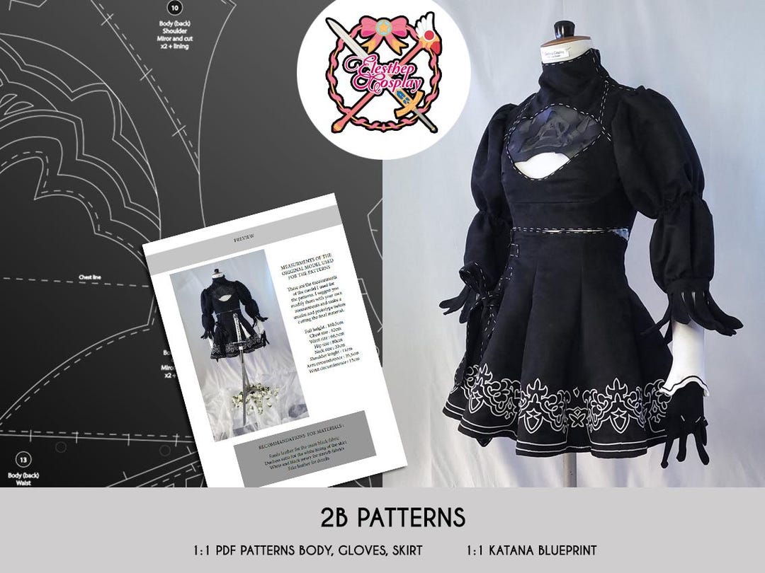 Nier Automata - 2B Patterns - Etsy