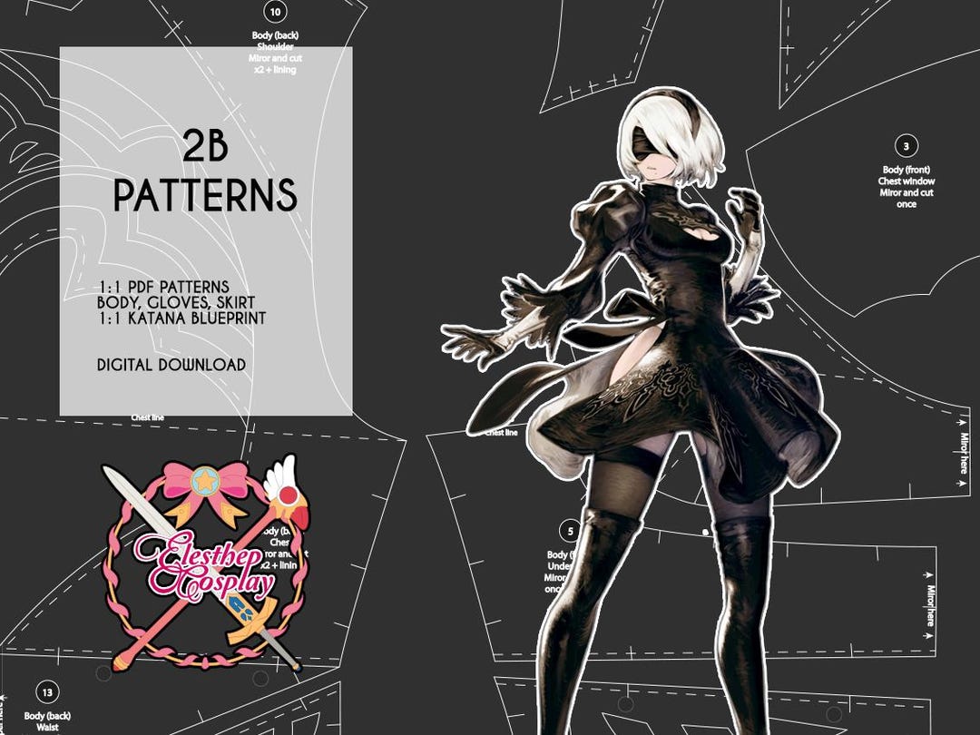 Nier Automata 2B Patterns - Etsy