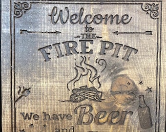 Funny Fire Pit Sign | Etsy