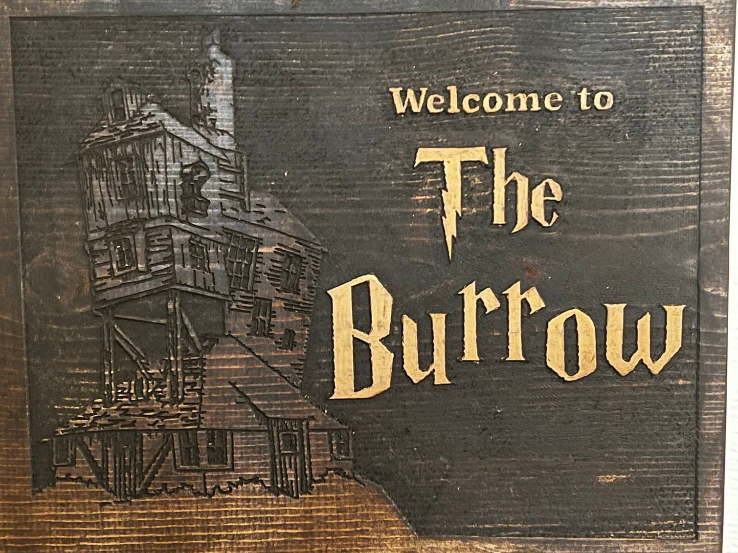 The Burrow Sign Wizardly Fan Art - Etsy Australia