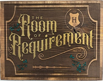 The Room of Requirement Sign - Etsy