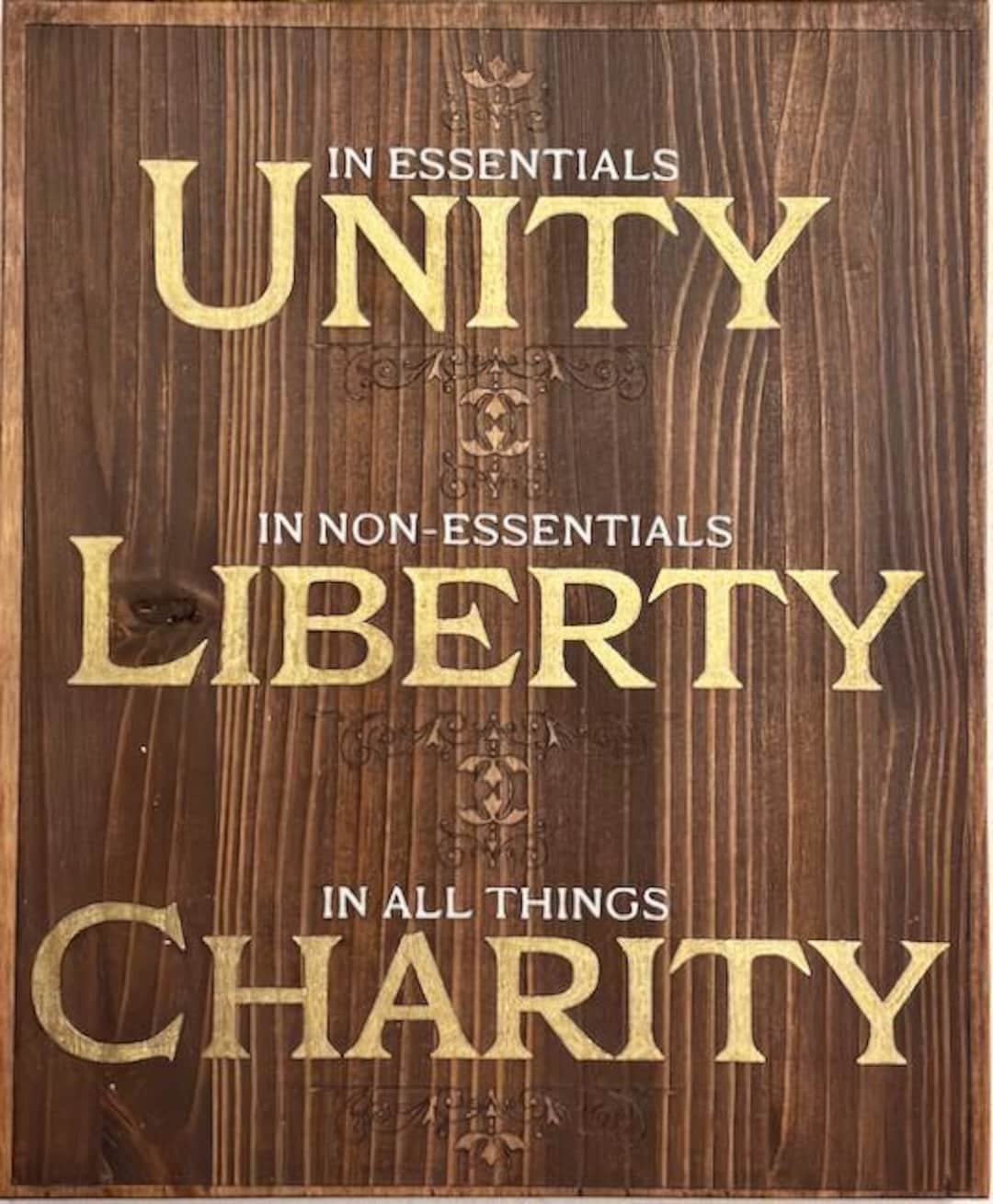 In Essentials Unity, in Non-essentials Liberty, in All Things Charity ...