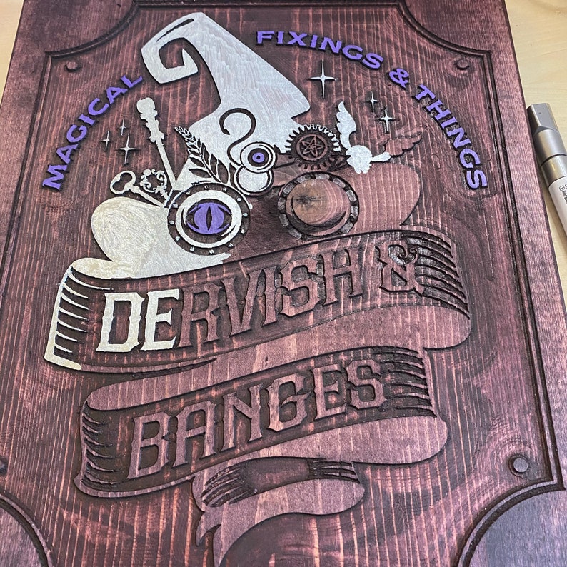 Magic Shop Sign Wizardly Fan Art - Etsy