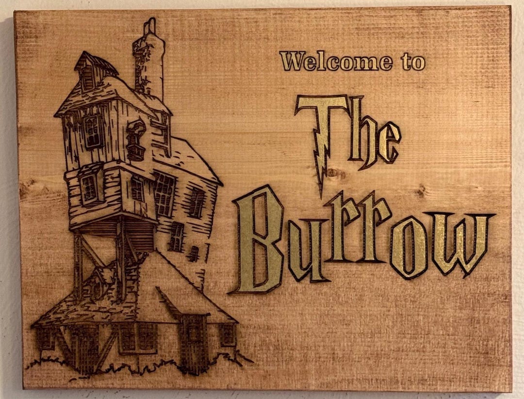 The Burrow Sign- Wizardly Fan Art! - Etsy