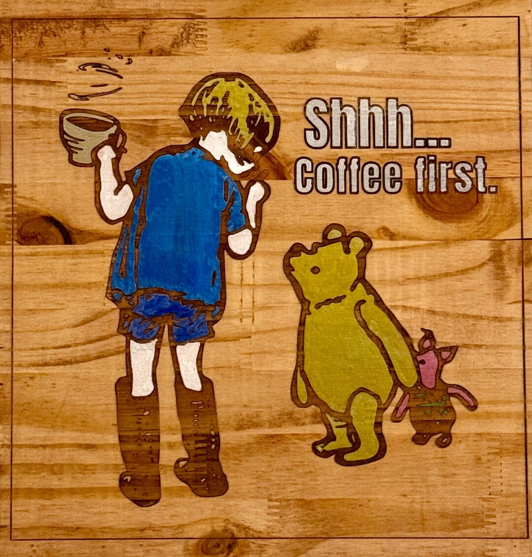 Shhh… Coffee First. - Etsy