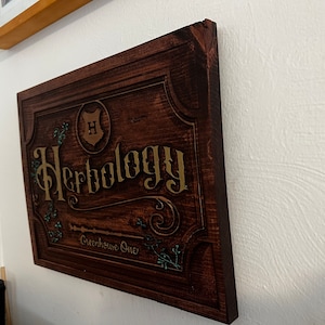 Herbology Greenhouse Sign Wizardly Fan Art - Etsy