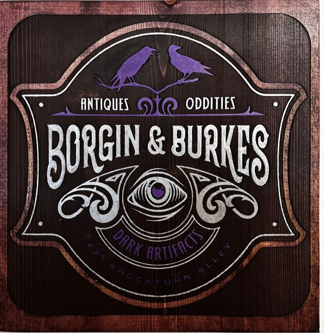 Magical Antiques and Oddities Sign- Wizardly Fan Art! - Etsy