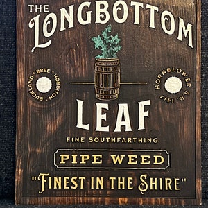 Longbottom Leaf Sign - Etsy