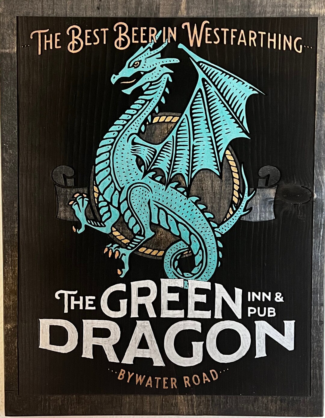 Green Dragon Pub/inn Sign - Etsy