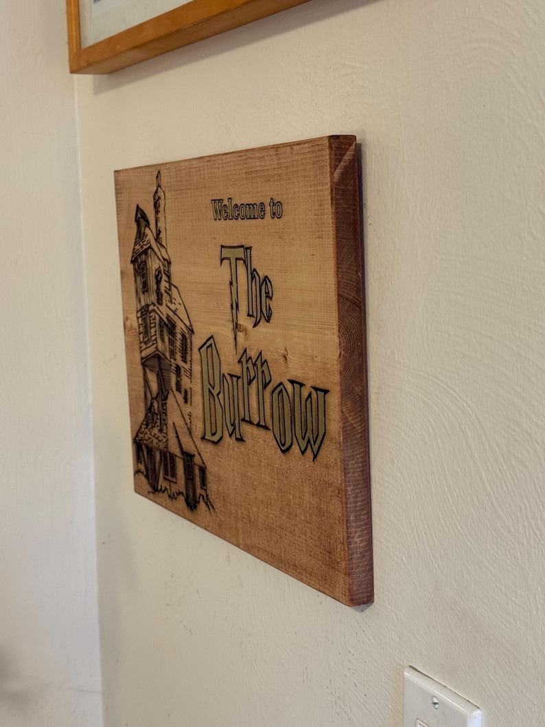 The Burrow Sign- Wizardly Fan Art! - Etsy