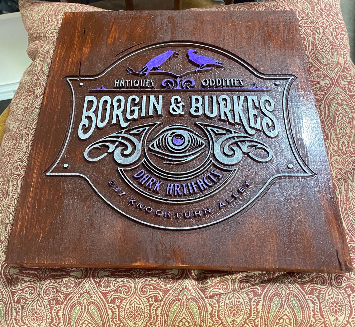 Magical Antiques and Oddities Sign Wizardly Fan Art - Etsy