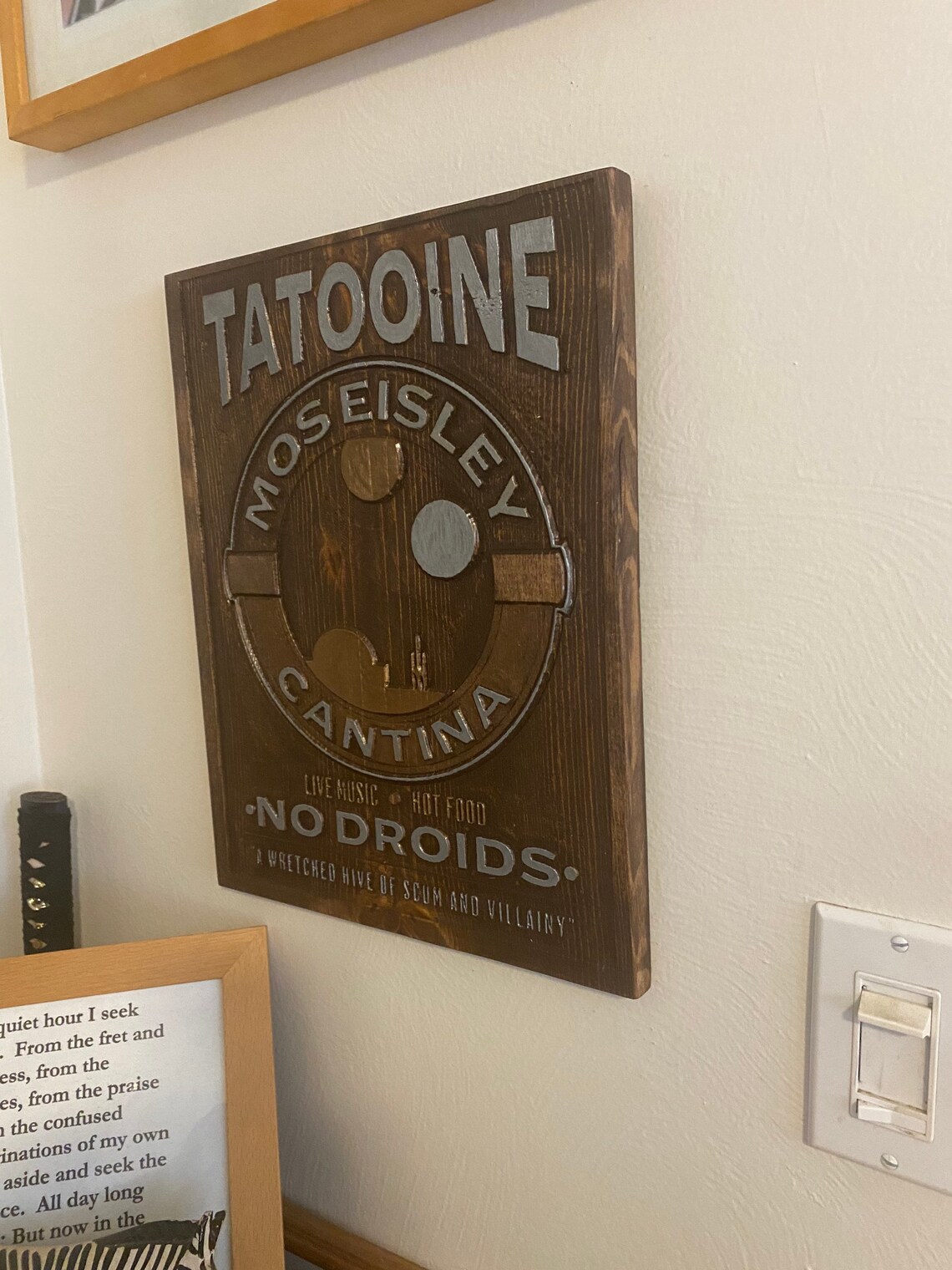 Cantina/no Droids Sign - Etsy