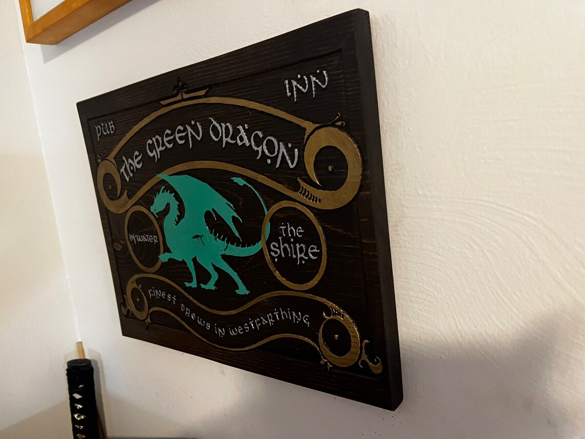 Green Dragon Pub/inn Sign - Etsy