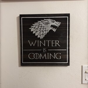Winter is Coming Sign - Etsy