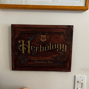 Herbology Greenhouse Sign Wizardly Fan Art - Etsy