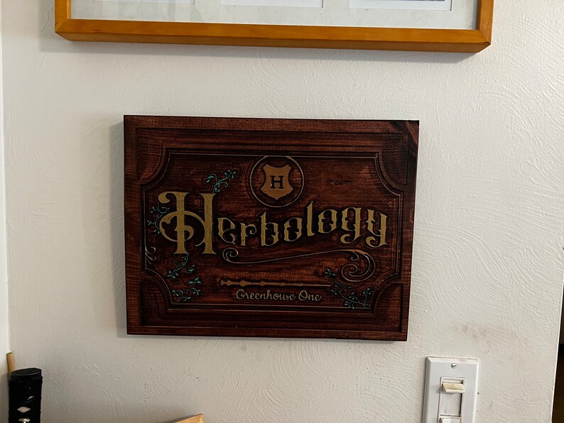 Herbology Greenhouse Sign Wizardly Fan Art - Etsy