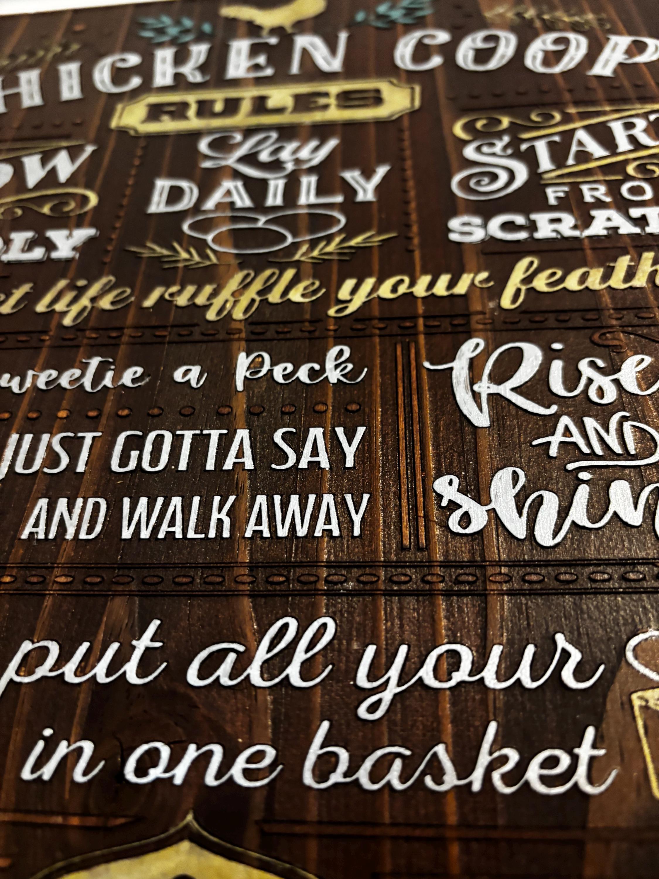 Chicken Coop Rules Sign - Etsy