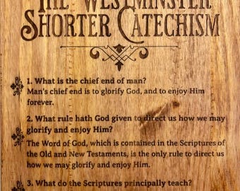 Westminster Shorter Catechism QUESTIONS 7-12 Activities - Etsy