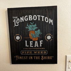 Longbottom Leaf Sign - Etsy
