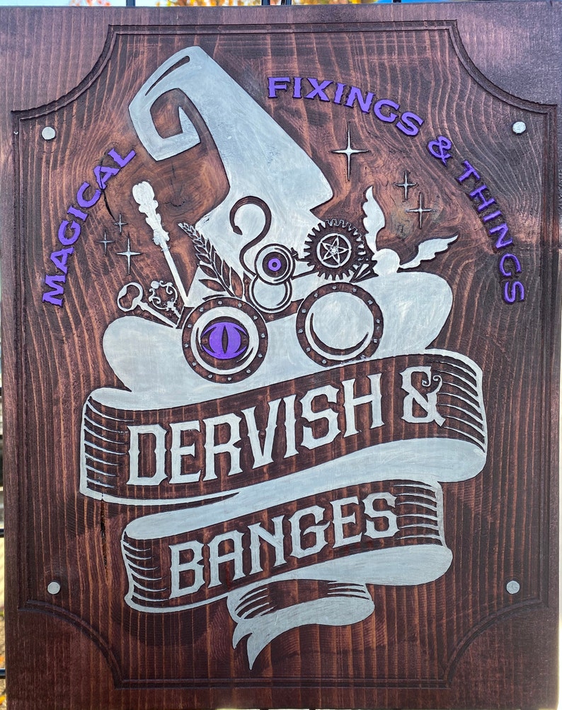 Magic Shop Sign Wizardly Fan Art - Etsy