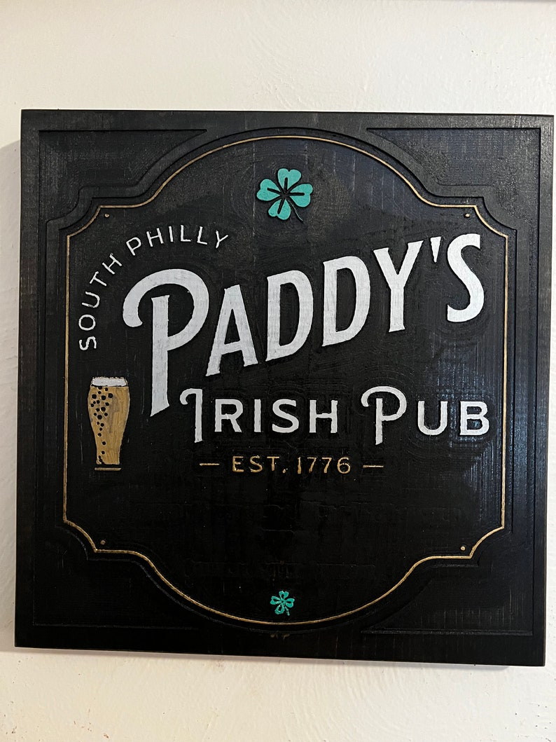 Paddy's Irish Pub Sign - Etsy