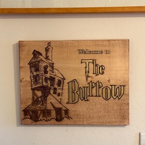The Burrow Sign- Wizardly Fan Art! - Etsy