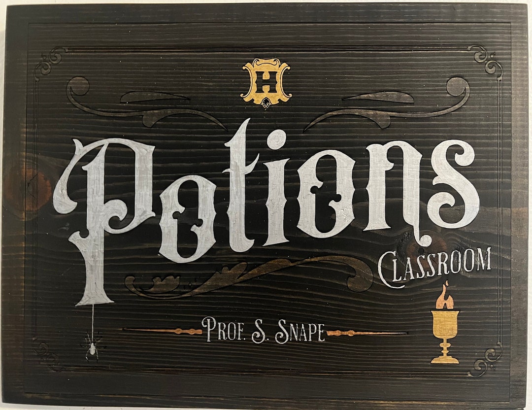 Potions Classroom Sign- Wizardly Fan Art! - Etsy