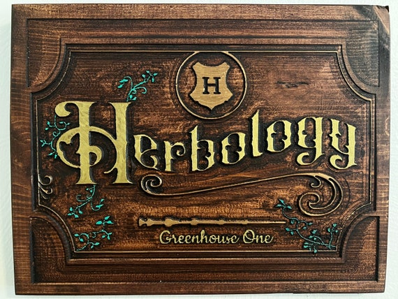 Herbology Greenhouse Sign Wizardly Fan Art - Etsy