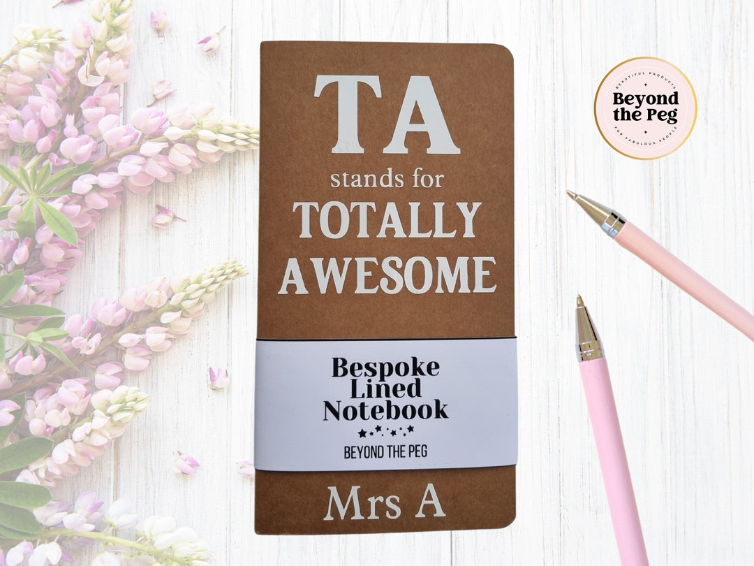 TA Stands for Totally Awesome, Teaching Assistant Gift, Kraft Paper ...
