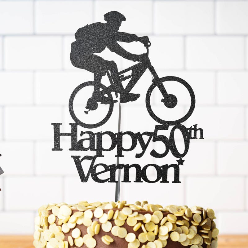 Bike Cake Topper - Etsy UK
