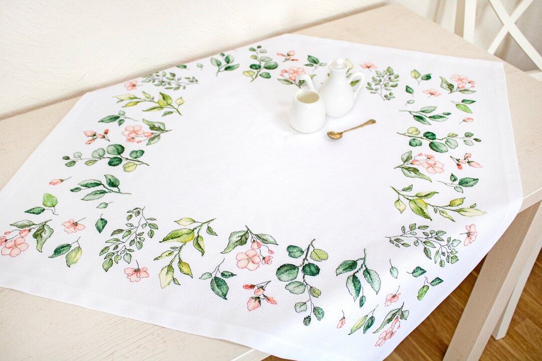 Table Topper - Cross Stitch Kit Table Cloth, FM018 - Etsy
