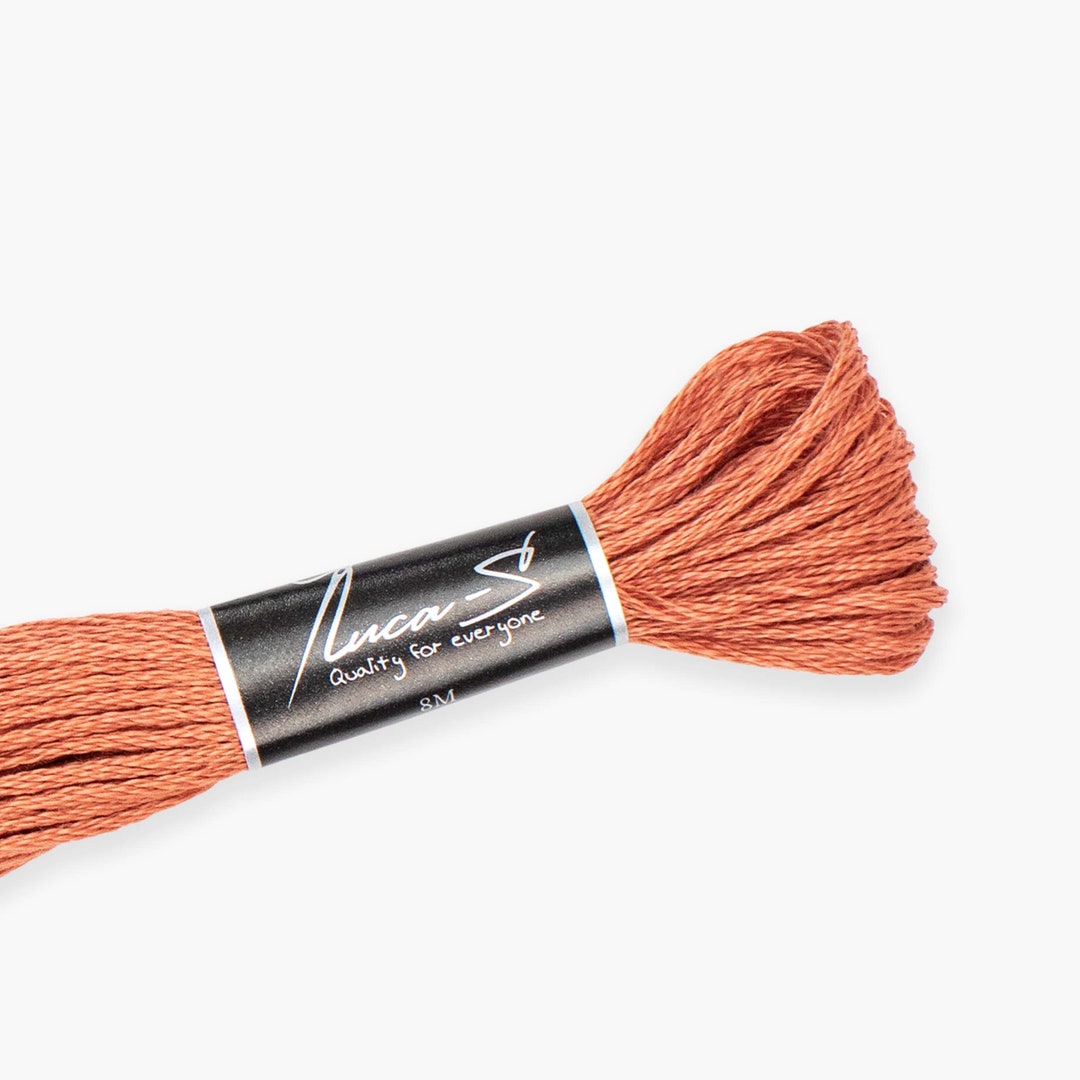 Stranded Cotton Luca-s 408 / DMC 356 / Anchor 5975, Embroidery Thread ...