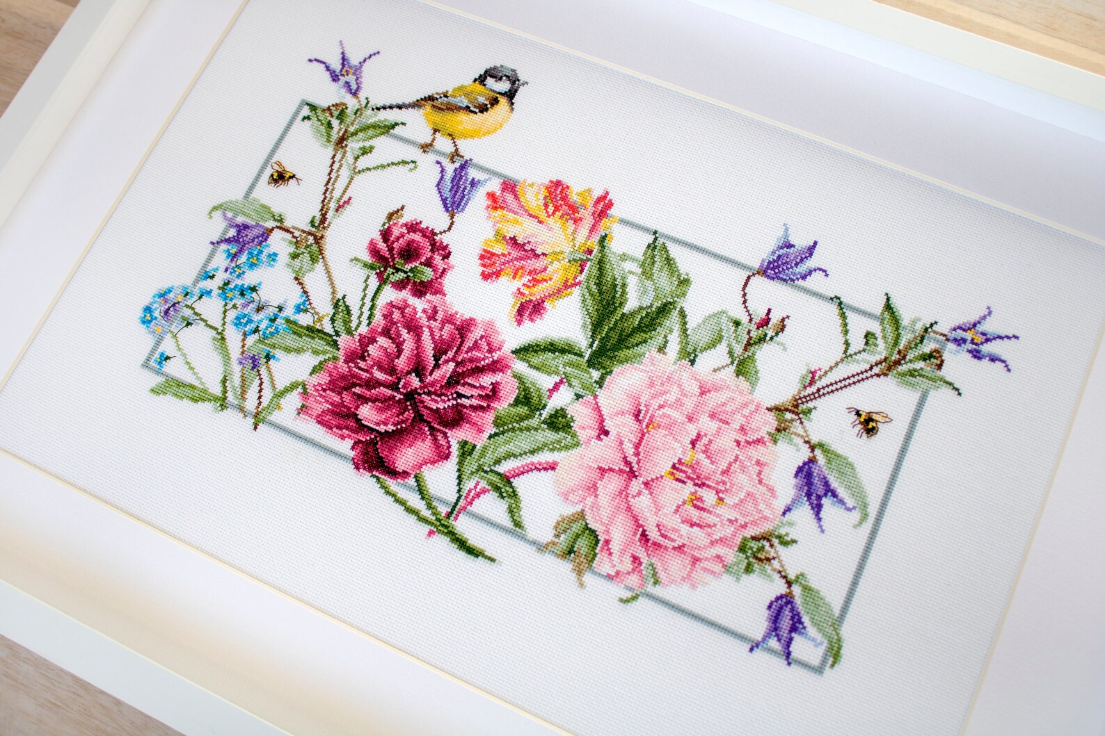 Cross Stitch Kit Luca-s Spring Flowers BA2359 - Etsy