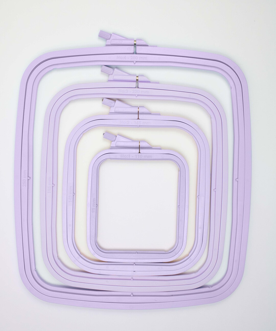 Embroidery Hoop, Purple Square Cross Stitch Hoop, Nurge Needlecraft ...