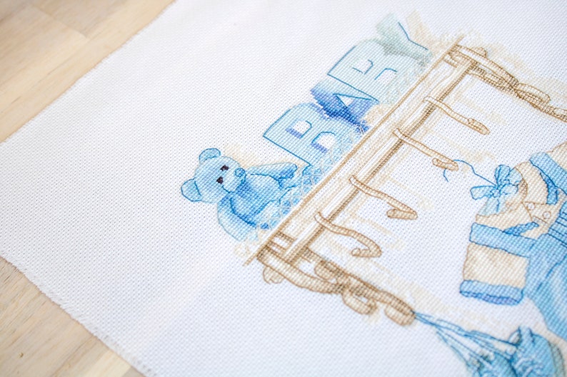 Cross Stitch Kit Luca-s Baby Boy Birth B1174 - Etsy