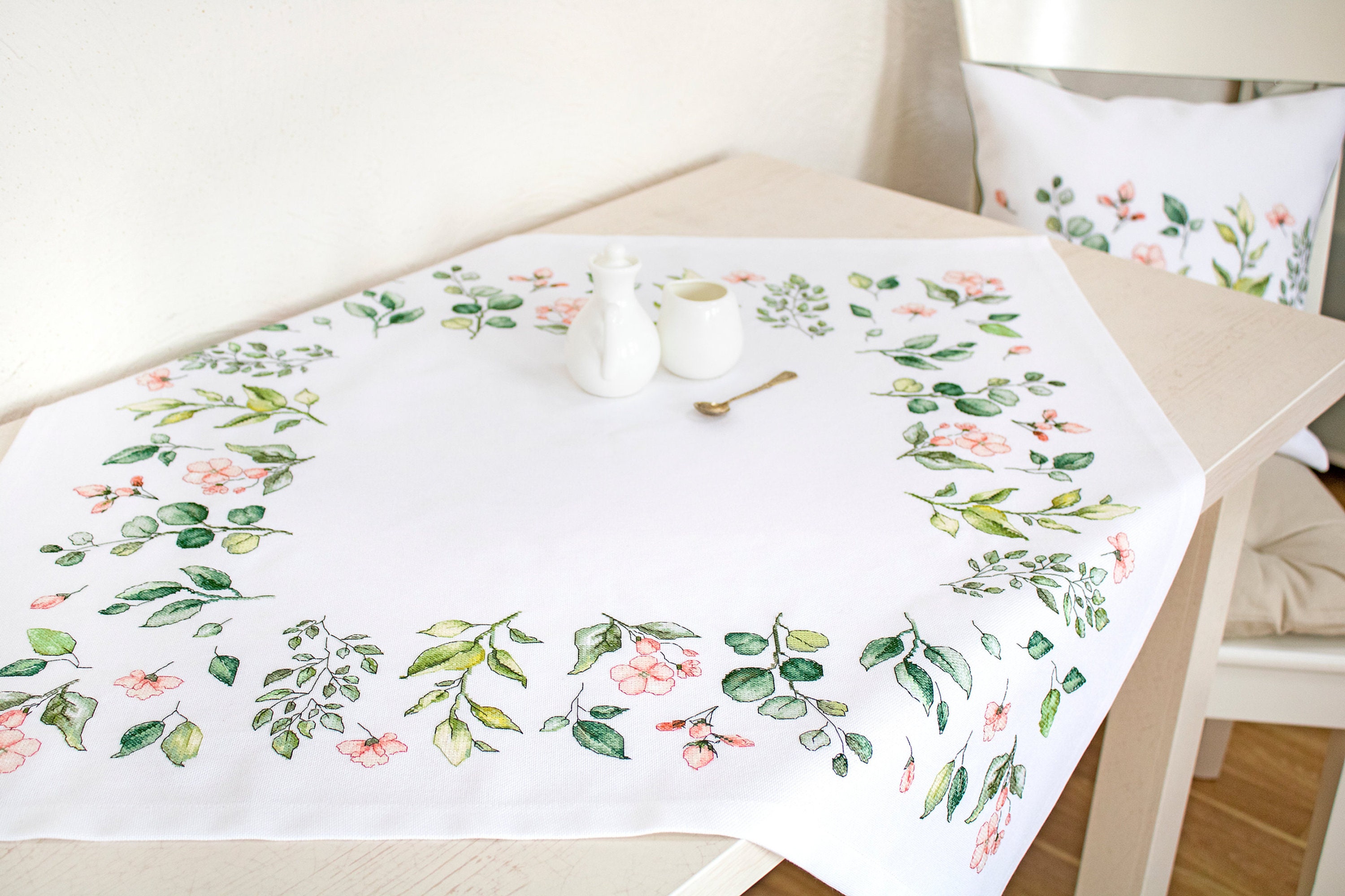 Table Topper - Cross Stitch Kit Table Cloth, FM018 - Etsy