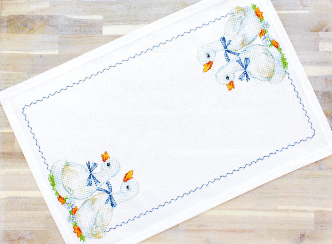Table Topper - Cross Stitch Kit Table Cloth, FM004 - Etsy