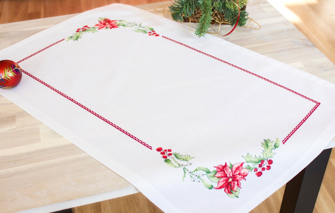 Table Topper - Cross Stitch Kit Table Cloth, FM001 - Etsy