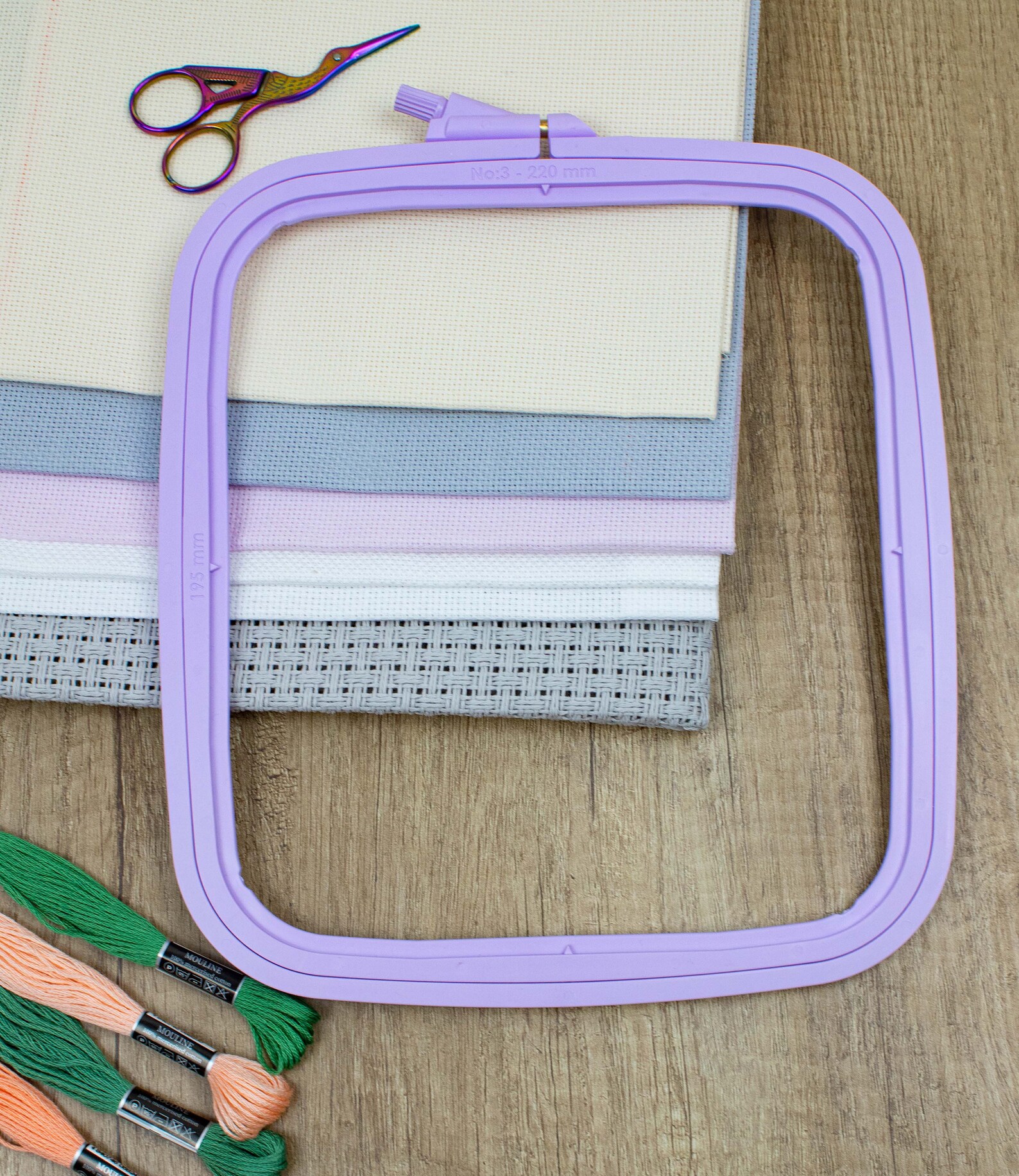 Embroidery Hoop Nurge, Square Cross Stitch Hoop, Needlecraft Hoop - Etsy