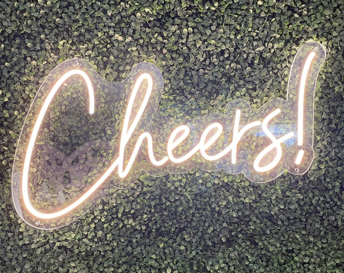 Cheers Neon Sign - Etsy
