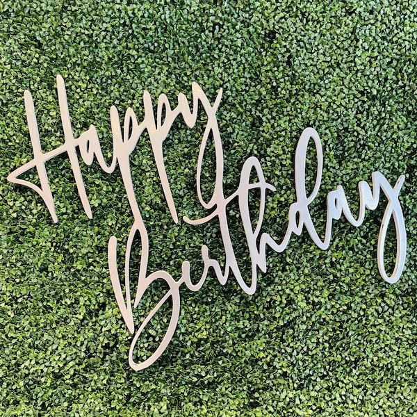 Happy Birthday Sign - Etsy