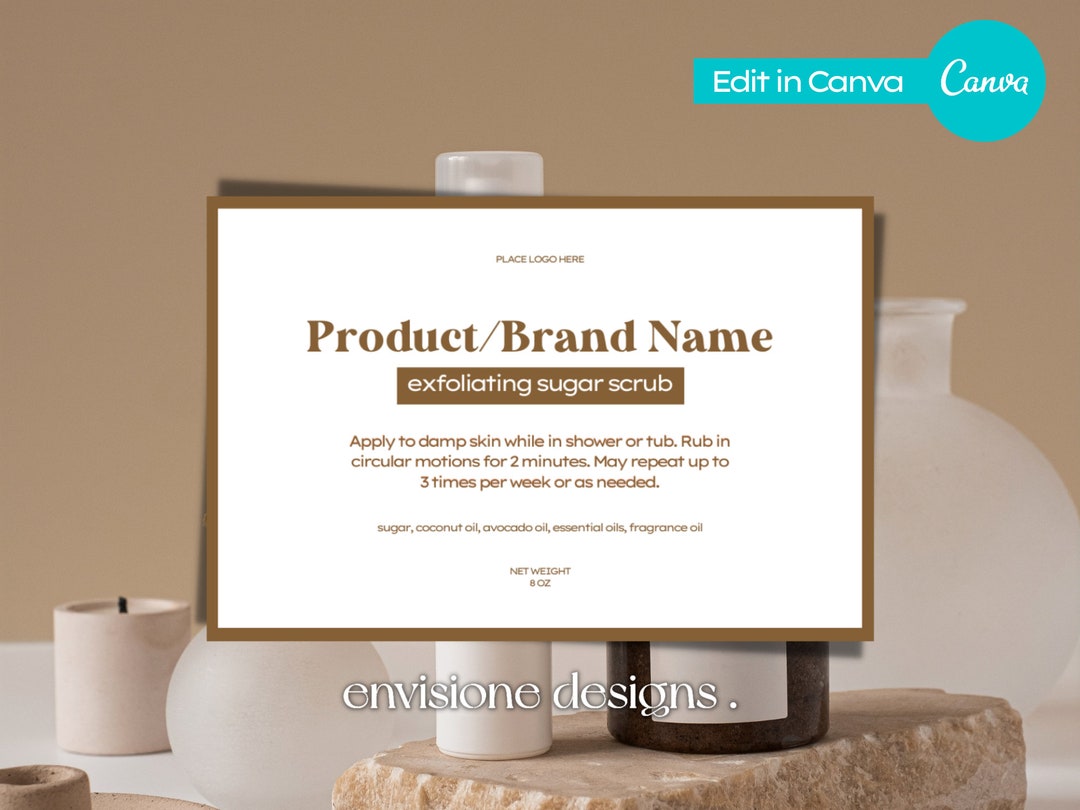 DIY Label Design Template | DIY Simple Label Design | DIY Product Label ...