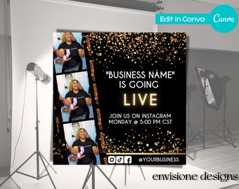 Instagram Live Flyer - Etsy