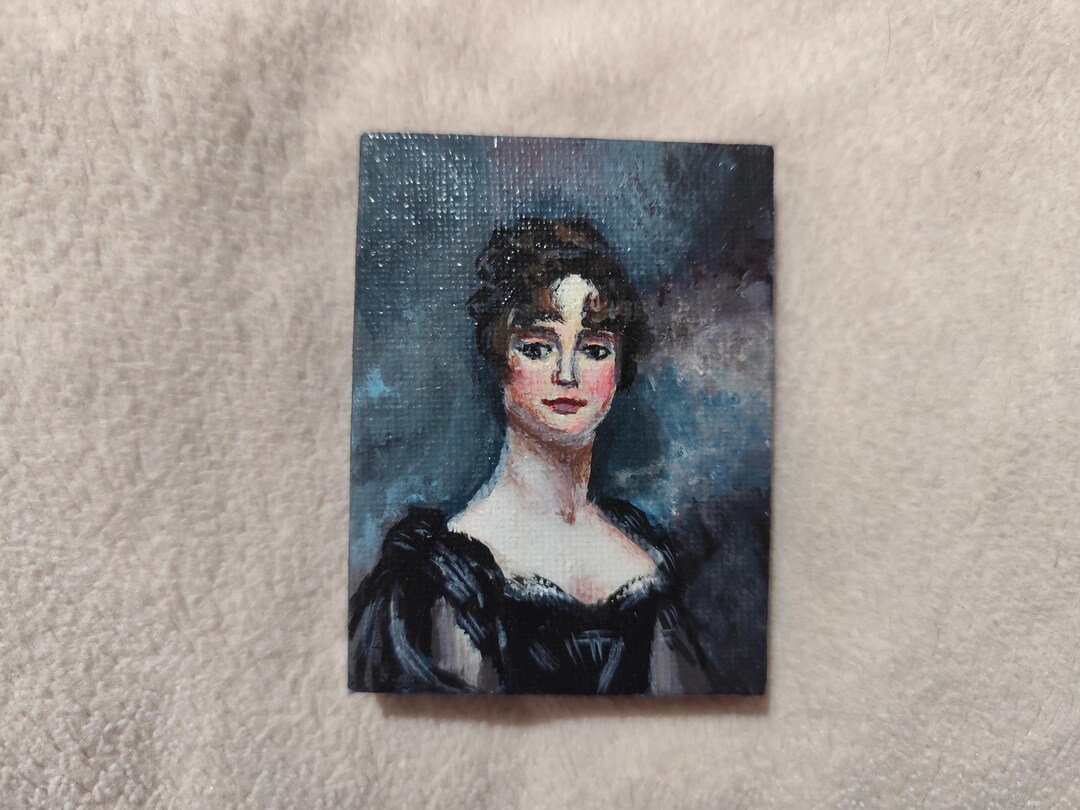 Handmade Magnet Lady Portrait Handmade Acrylic - Etsy